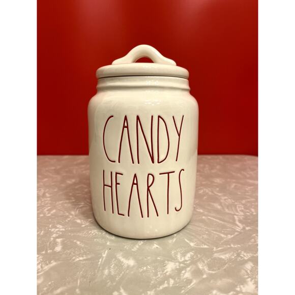 Rae Dunn | Kitchen | Rae Dunn Artisan Collection Candy Hearts Canister ...
